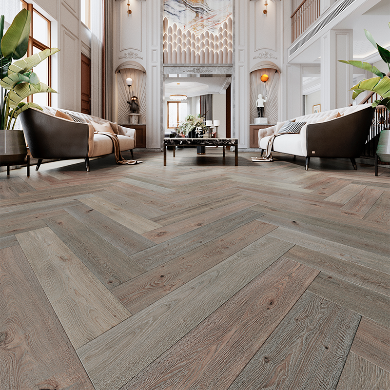 Hardwood Pyrenees E-VC-OCHE-PNN VILLA COLLECTION - HERRINGBONE | Factory Flooring Liquidators
